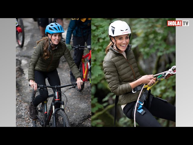 Kate Middleton practicó ciclismo de montaña y rappel durante su visita ...