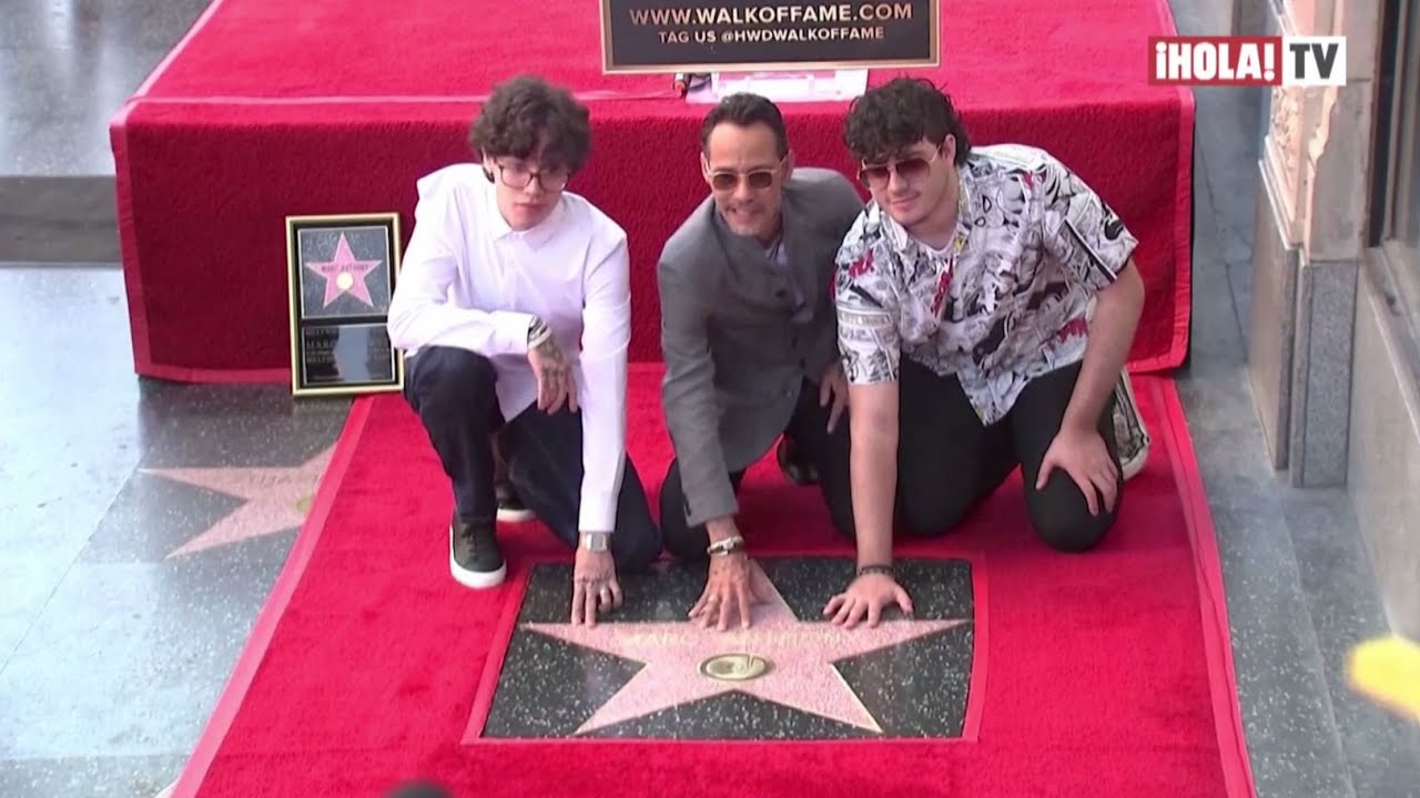 Marc Anthony recibe su estrella en el paseo de la fama de Hollywood | ¡HOLA! TV